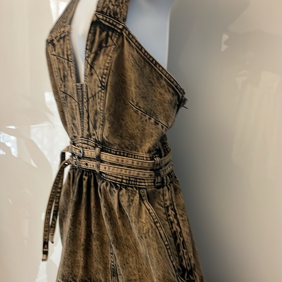 Ulla Johnson | Dresses | Ulla Johnsonstevie Acid Wash Brown Denim Dress ...